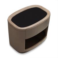 China Home Furniture Modern Nightstand Side Table With 2 Drawers, Nightstands Set of 2, Wood Frame Table With Storage for Bedroom for sale