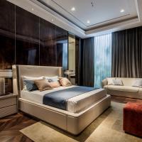 China Luxury Italian Bedroom Set Furniture King Size Modern Italian Latest Double Bed Designer Furniture Set Leather Luxury Bed for sale
