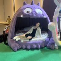 China MR Furniture Civet Bed Modern Simple Children's Bed Animal Cute Girl Bedroom Tree House Surrounded Round Bed for sale