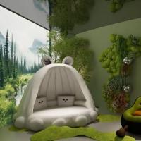 China Manufacturers Direct Sales Luxury Bedroom Dinosaur Bed Furniture Oversized Irregular Monster Luxury Bed Zoon Moulding Crib Bed for sale