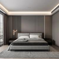 China Leather Pakistan 1 Piece Nordic king Size Furnitures House Bedroom king Frame Luxury Bedroom Set Dongguan Morden Bed for sale