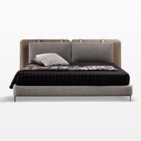 China GEDO Modern Luxury Bedroom Furniture Bedroom Set King Size Solid Wood Genuine Leather Bed for sale