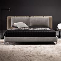 China GEDO Modern Luxury Bedroom Furniture Bedroom Set King Size Solid Wood Genuine Leather Bed for sale