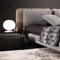 China GEDO Modern Luxury Bedroom Furniture Bedroom Set King Size Solid Wood Genuine Leather Bed for sale