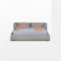 China Modern Upholstered Modern King Size Double Beds Italian Design Bedroom Fabric Leather Furnitures Casablanca Down Filling Bed for sale