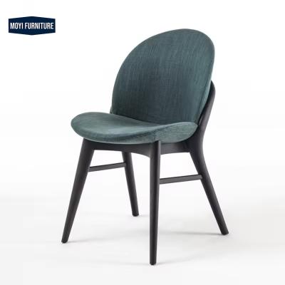 China Modern Luxury Solid Ash Customize Color Soft Upholstery Dining Room Furniture Chair Cafe Chair for Home for sale
