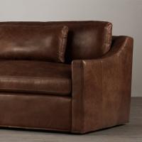 China Sassanid New Modern Design Belgian Classic Slope Arm Leather Sofa Set for Living Room Furniture Luxury Designs for sale