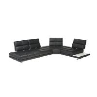 China Italian All-leather Sofa Movable Modern Classic Corner Sofa Back Large Villa Luxury Leather Sofa for sale