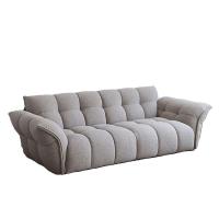 China Lily Sofa Cream Style Modern Minimalist Designer Petal Light French Straight Row Living Room Fabric Sofa for sale