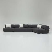 China Hotel Luxury Modular Sofa Set pink Fabric Sofa Lazy Couch Modern Combination Sofa Set for Living Room for sale