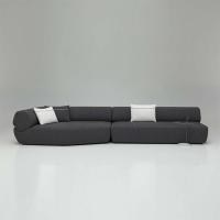China Hotel Luxury Modular Sofa Set pink Fabric Sofa Lazy Couch Modern Combination Sofa Set for Living Room for sale