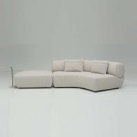 China Hotel Luxury Modular Sofa Set pink Fabric Sofa Lazy Couch Modern Combination Sofa Set for Living Room for sale