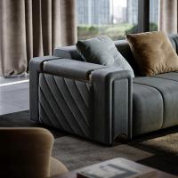 China Home Luxury Italian Modern Design Furniture Sofa Set Luxury Sectional Couch 3 Seater Sofa High Quality Large Leather Wooden Case for sale
