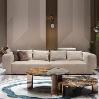 China New Design Italian High End Living Room Sofa Set Furniture Premium Sectional L Shape Leather Luxury Sofa Set for Villa for sale