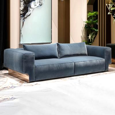 China New Design Italian High End Living Room Sofa Set Furniture Premium Sectional L Shape Leather Luxury Sofa Set for Villa for sale