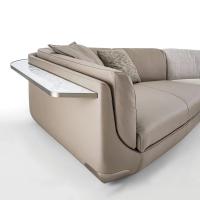 China Italian Luxury Leather Sectional Sofa Couch High-End Manufacturers' Modular L-Shape Tufted Features Hotels Villas Living Room for sale