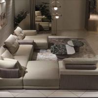 China High Quality Large Leather Home Luxury Italian Modern Design Furniture Sofa Set L Shape Luxury Sectional Couch Living Room Sofa for sale