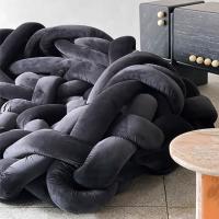 China Italy's Unique Creative Design Three-seat Twist Sofa Light Luxury, Soft Fabric, Casual and Fun Legless Sofa for sale