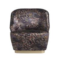 China Modern Luxury Leopard Black Leather Sectional Sofa Set One Sexy Lady Seat for Bedroom Furniture for sale
