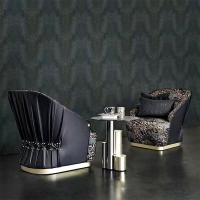 China Modern Luxury Leopard Black Leather Sectional Sofa Set One Sexy Lady Seat for Bedroom Furniture for sale