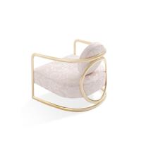 China Luxury Italian Style Living Room Chairs Fabric Velvet Modern Gold Stainless Armchairs Comfortable Home Accent Leisure Hotel for sale