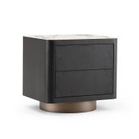 China Minimalist Bedroom Smart Furniture LED Touch Light Bedside Table Multifunctional Nightstand With Wireless Charging Station for sale