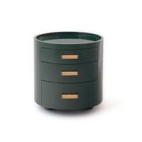 China Modern Minimalist Interior Furniture Hotel Apartment Bedside Table 3 Drawers High-end Bedroom Furniture Bed Side Cabinet for sale