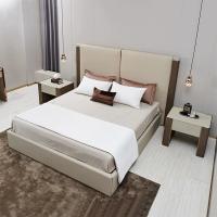 China Modern Premium Hotel Bedroom Collections Stylish Beds Wardrobes Night Tables for Apartments and Living Rooms for sale