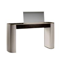 China MOYI 2023 High End Modern Luxury Vanity Set Unit Curved Peagree Italian Luxury Dressing Table for Bedroom Vanity Makeup for sale