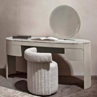 China MOYI Custom Wholesale Modern Nordic Bedroom Space Saving Mirror Makeup Dressing Table for sale