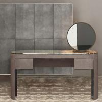 China MOYI Custom Wholesale Modern Nordic Bedroom Space Saving Mirror Makeup Dressing Table for sale