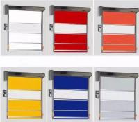 China Galvanized Steel Pvc Rapid Roller Doors 1.6m/S Industrial Automation Rolling Shutter for sale