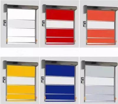 China Galvanized Steel Pvc Rapid Roller Doors 1.6m/S Industrial Automation Rolling Shutter for sale
