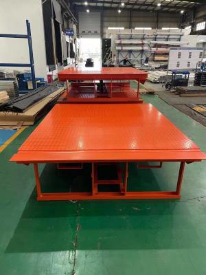 China 25000LBS warehouse loading dock leveller/loading dock ramp leveler Hydraulic Anti Skid Security Checkered Plate for sale