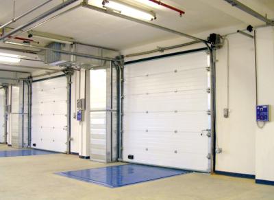 China Polyurethane Insulated Sectional Doors Garage Roller Panel Thickness 40mm - 80mm for sale