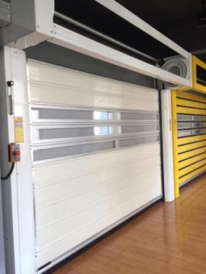 China Rolling Security High Speed Spiral Door Aluminium Insulated For Automotive Dealerships for sale