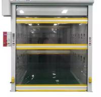 China Electronic Aluminum Industrial Sectional Door Sliding Glass Panel 1.5W/M² 50mm Exterior Automatic Remote Control for sale