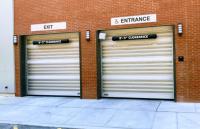 China Variable Speed Spiral Door Industrial Roll Up Garage Aluminum Alloy With Foam Insulation for sale