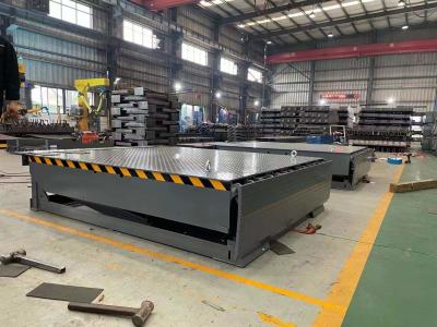 China 12T Stationary Loading Dock Leveler / Container EN1398 Pull Chain I Beam Reinforcement Ramp for sale