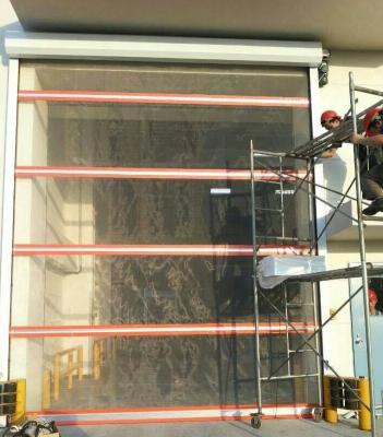 China Warehouse PVC Rapid Roller Doors Automatic Plastic Fast Gate Shutter Windproof for sale