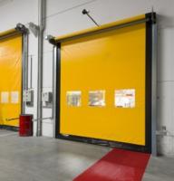 China PVC Vinyl Fabric Rubber Rapid Roller Doors 304 Automatic High Speed Shutter Zipper for sale