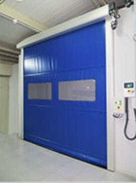 China Pvc High Speed Rapid Roller Doors 900 / 800N Strength Fast Acting Steel Rust Proof for sale