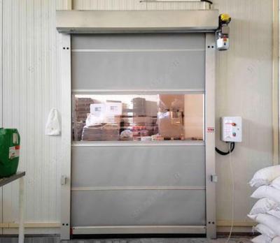 China Stainless Steel Pvc Rapid Roller Doors Automation Shutter 220V Warehouse Clean Room for sale