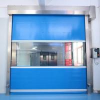 China High Speed Workshop Rapid Roller Doors Zipper Flexible Fabric Automatic Industrial for sale