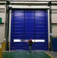 China Industrial PVC Finished Rapid Roller Doors Customized Soft Curtain High Speed Zipper for sale