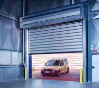 China Wind Resistant High Speed Spiral Door Automatic Operating Fast Closing Rapid Insulated for sale