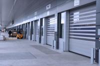 China Remote Control High Speed Spiral Door Automatic Insulation Aluminum Alloy Panel 380V 50Hz for sale