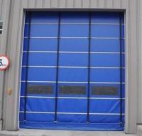 China 3Phase 380V Pull Roller Shutter Doors Fast Fabric Wind Proof Warehouse Roller High Speed for sale