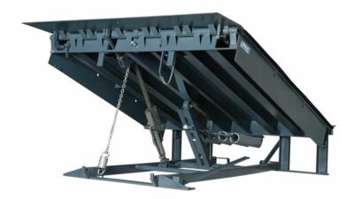 China Electric Hydraulic Loading Dock Leveler Stationary With Handheld Remote Control for sale