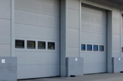China Sectional Overhead Door With Customizable And Powder Coated Stainless Steel for sale